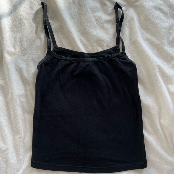 SKIMS | Tops | Skims Black Logo Camisole | Poshmark